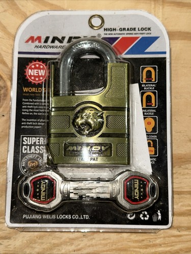 New Mindy World Class Anti-Theft Lock Padlock With 4 Keys | eBay