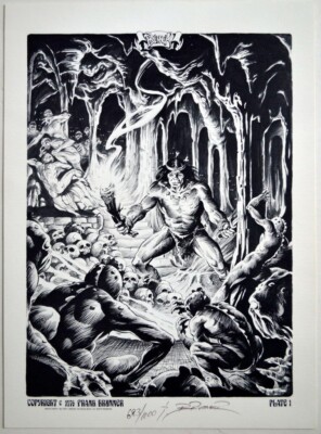 BRAN MAK MORN Ltd Ed Art Print #683/1000 Frank Brunner SIGNED #, COA ...