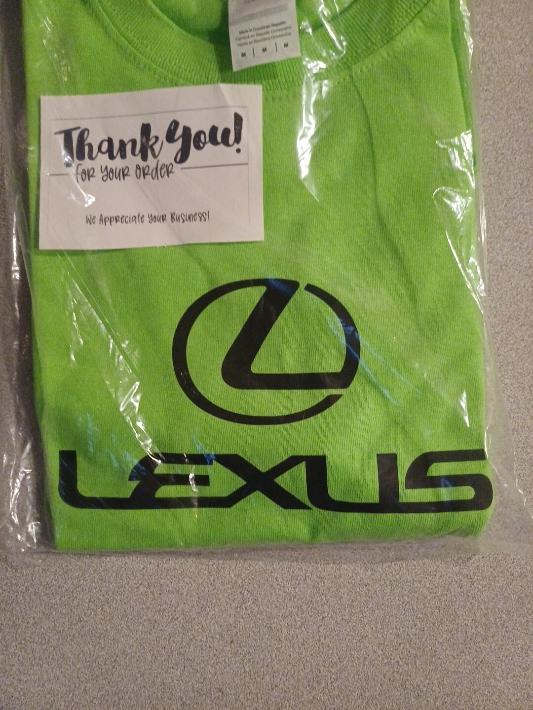 SMALL new mens Premium Gildan automotive sport Lexus racing logo green ...