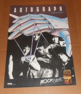 Autograph Sign in Please 1984 Promo Poster RARE Steve Plunkett Heavy ...