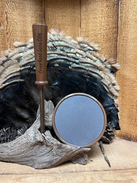 Custom Easy Grip Laminated Cherry/ Walnut Purple Slate Turkey Call w ...