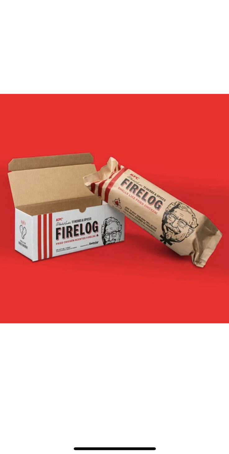 KFC Fire Log 11 Herbs and spices ENVIROLOG Kentucky Fried Chicken ...