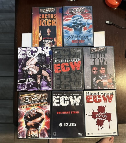 8 DVD LOT OF ECW WRESTLING DVDS WWE TNA AEW ROH ICP PIONEER RARE! | eBay