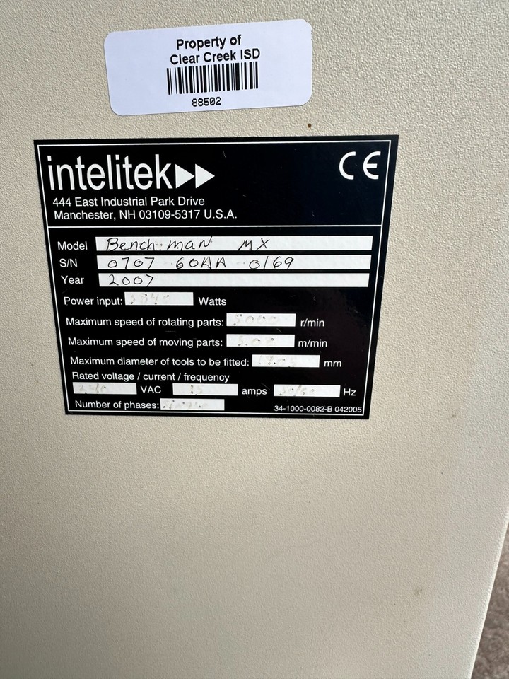 Intelitek Benchman MX Milling Machine SEE VIDEO!! | eBay