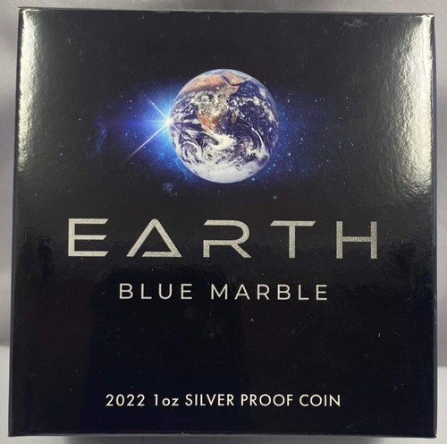 Niue 2022 1oz Silver Proof Coin Earth - Blue Marble | eBay