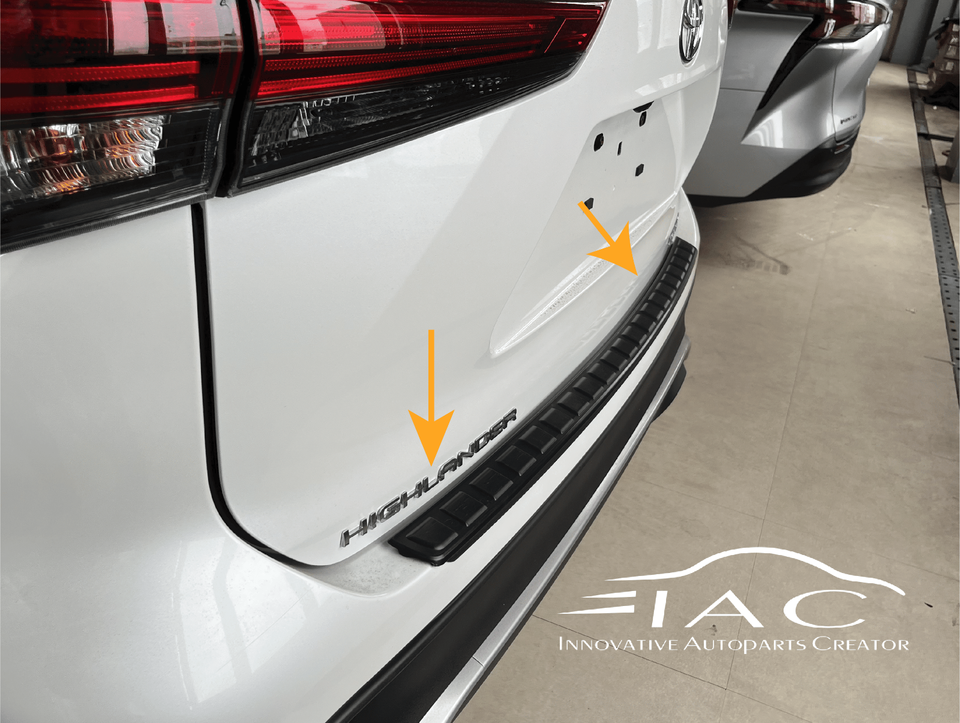 For Toyota Highlander 2020-ON Rear Bumper Trunk Tail Lip Protector ...