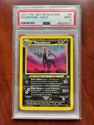 Pokémon Neo Revelation Houndoom Unlimited Holo #8 - PSA 9 Mint | eBay