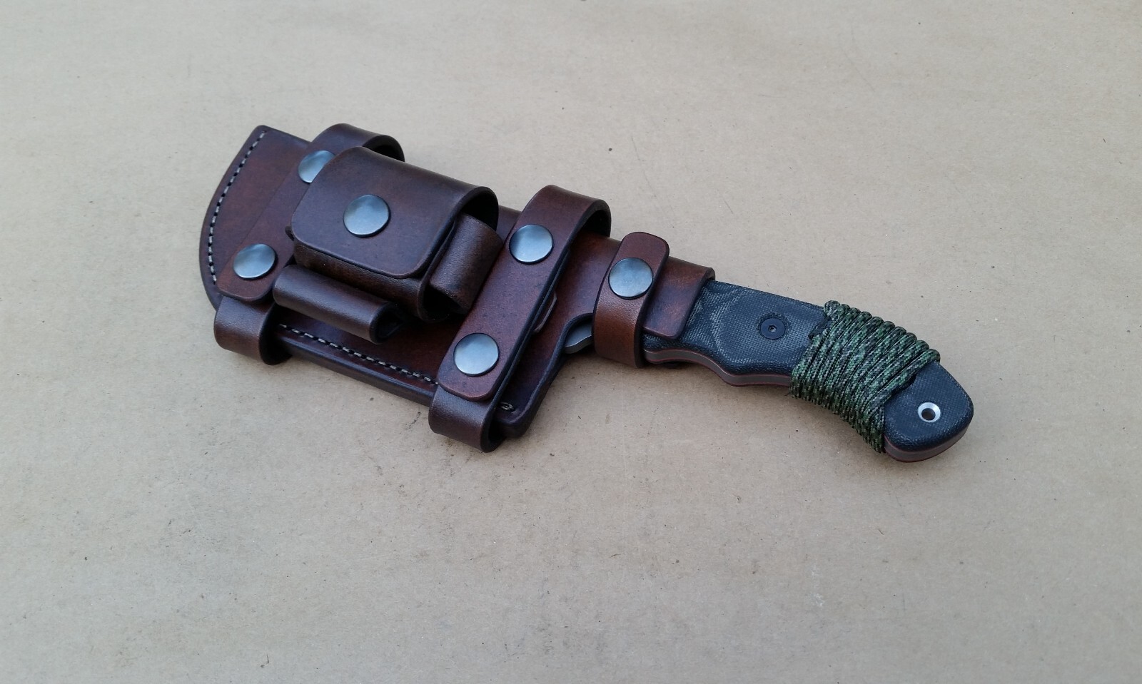 TOM BROWN TRACKER T1 TBT-010 CUSTOM LEATHER SHEATH(SHEATH ONLY) READ ...