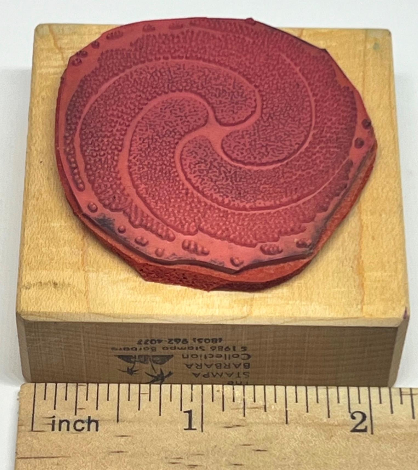 COSMIC SPIRAL SWIRL DOTTED DESIGN Rubber Stamp by Stampa Barbara | eBay