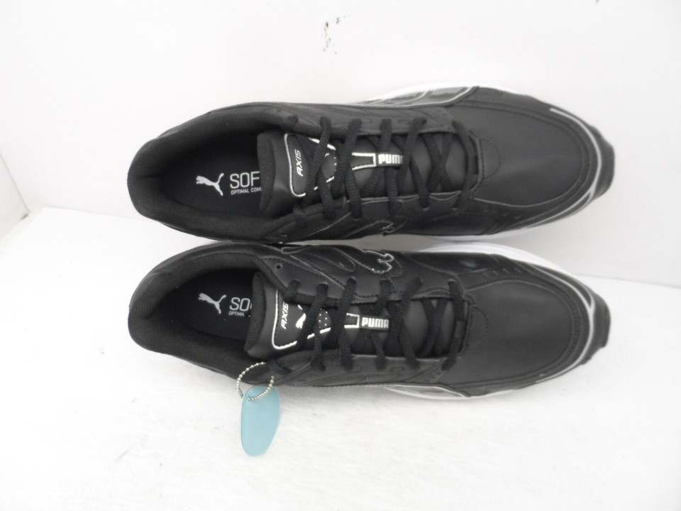 PUMA Men's Axis SL Athletic Casual Running Shoes Black/White Size 13M ...