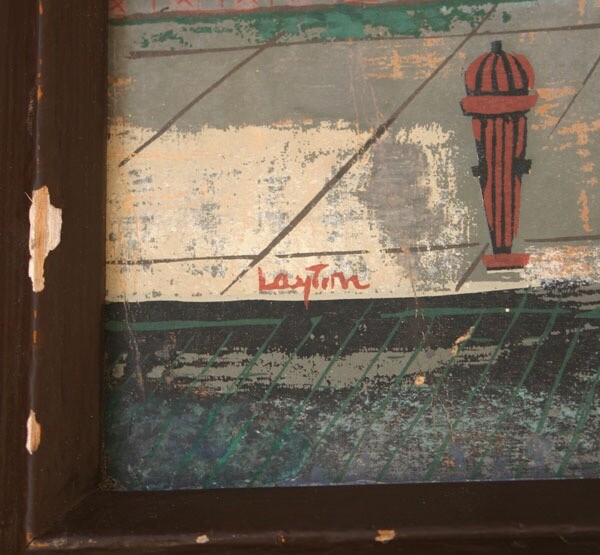 Vintage MARGARET LAYTON NYC Silkscreen Gouache 50s | eBay