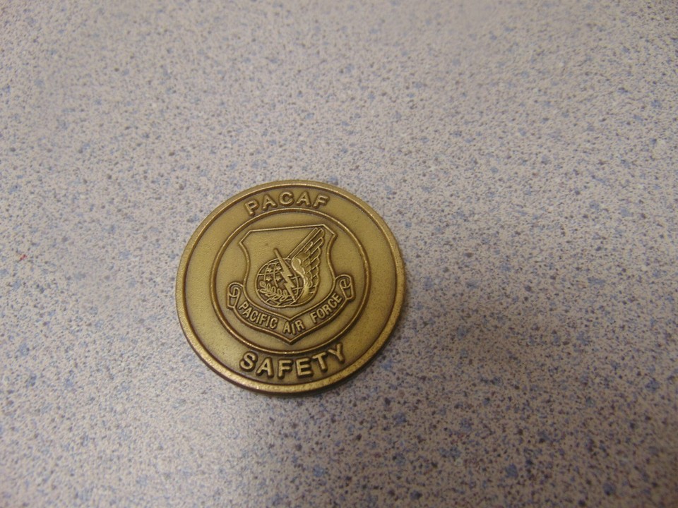 CHALLENGE COIN PACAF SAFETY PACIFIC AIR FORCE MISSION FIRST SAFETY ...