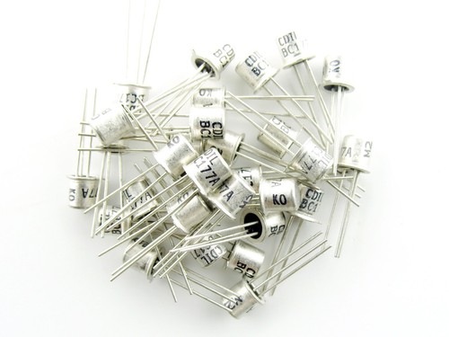10x BC177A PNP Low Noise Small Signal Transistor TO-18 Metal CAN; CDIL ...