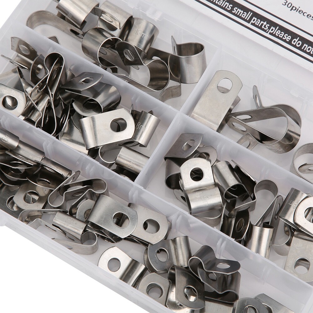 Flexible Practical Innovative Stainless Steel R-Type Clip Cable Clamp ...