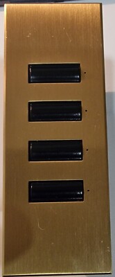 Lutron HomeWorks Keypad HWS-4B-G-BB with brass metal cover plate | eBay