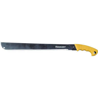 28-1/2" Machete 22" High-Carbon Tempered Steel Serrated Top Edge Blade ...