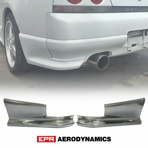 Nissan R33 Skyline GTS TS Style Carbon Fiber Rear Bumper Spats Exterior ...