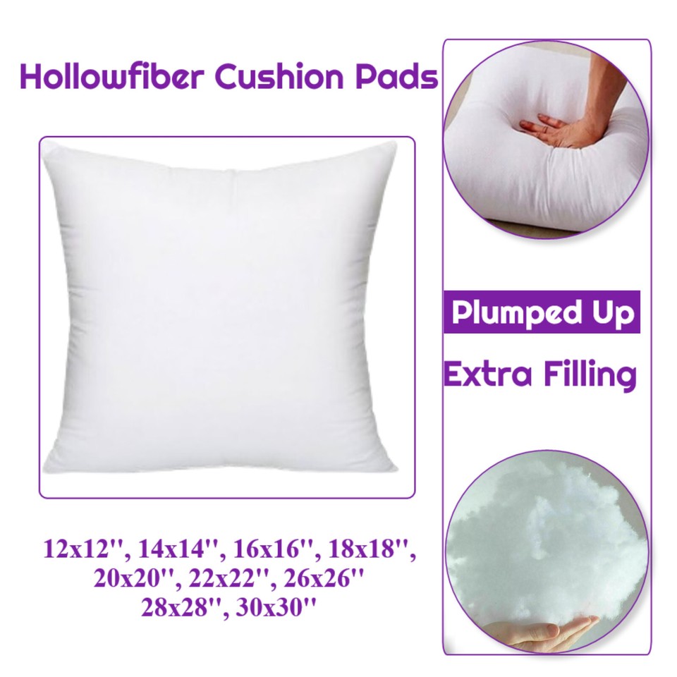 Hollowfiber Cushion Pads Insert Filler Inner Scatters Deep Filled Plump ...