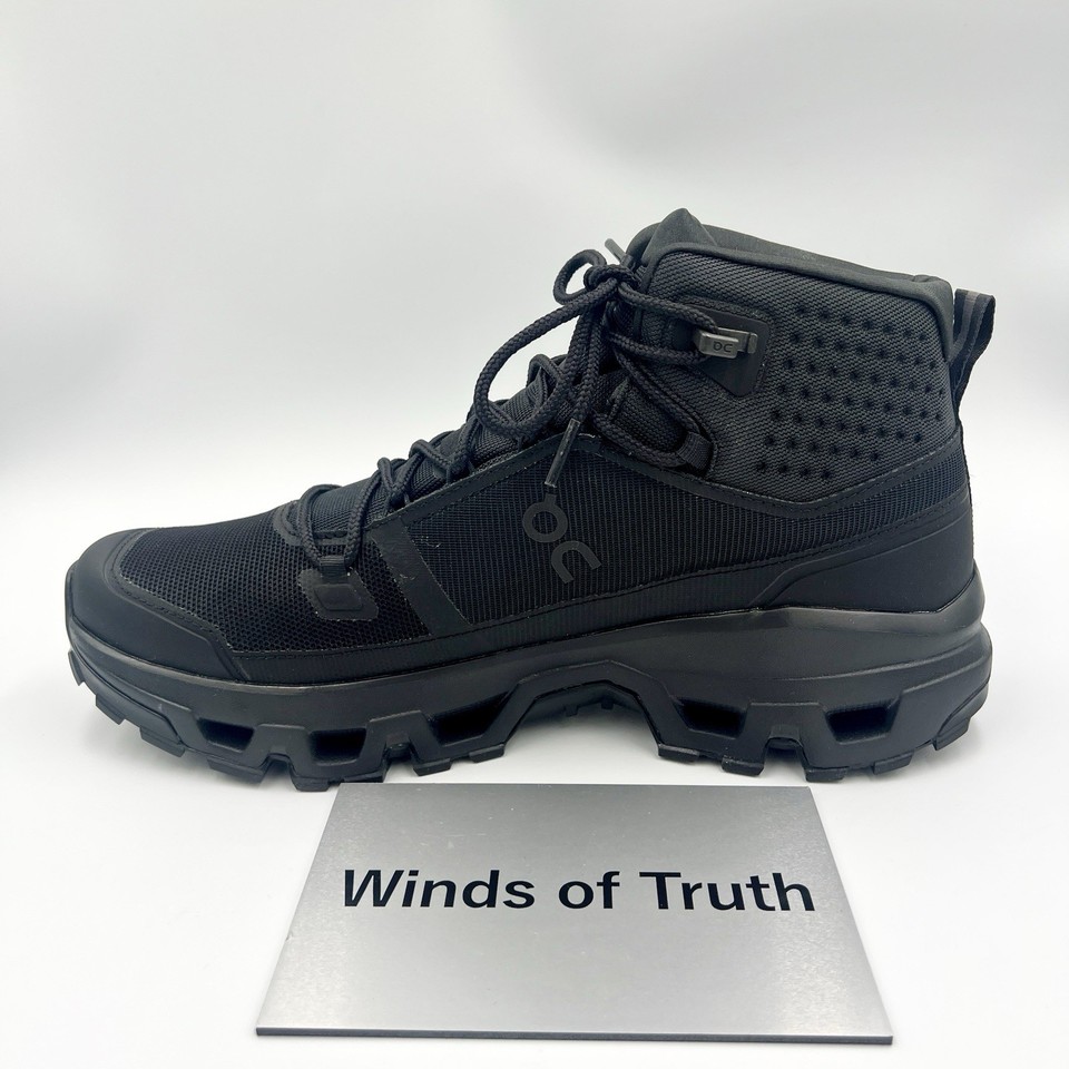 On Cloudrock Mid Waterproof Black Black 3MF10161043 Men's Size US 7.5 - 10 New | eBay