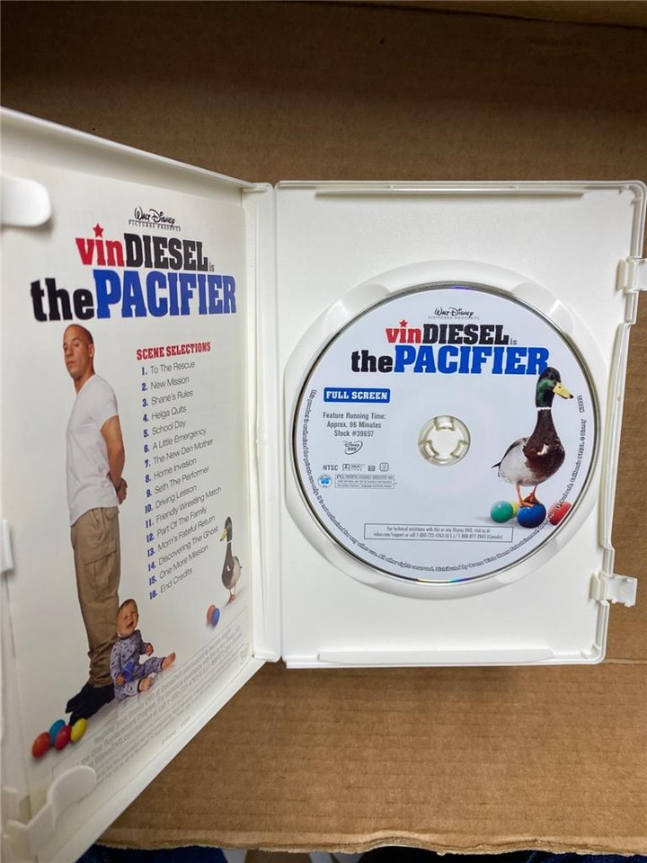 The Pacifier (DVD, 2005 FS), Vin Diesel Walt Disney 786936277975| eBay