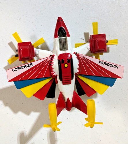 Vintage Shogun Warriors Gorenger Varidorin Air Plane PA-74 Mattel Japan ...