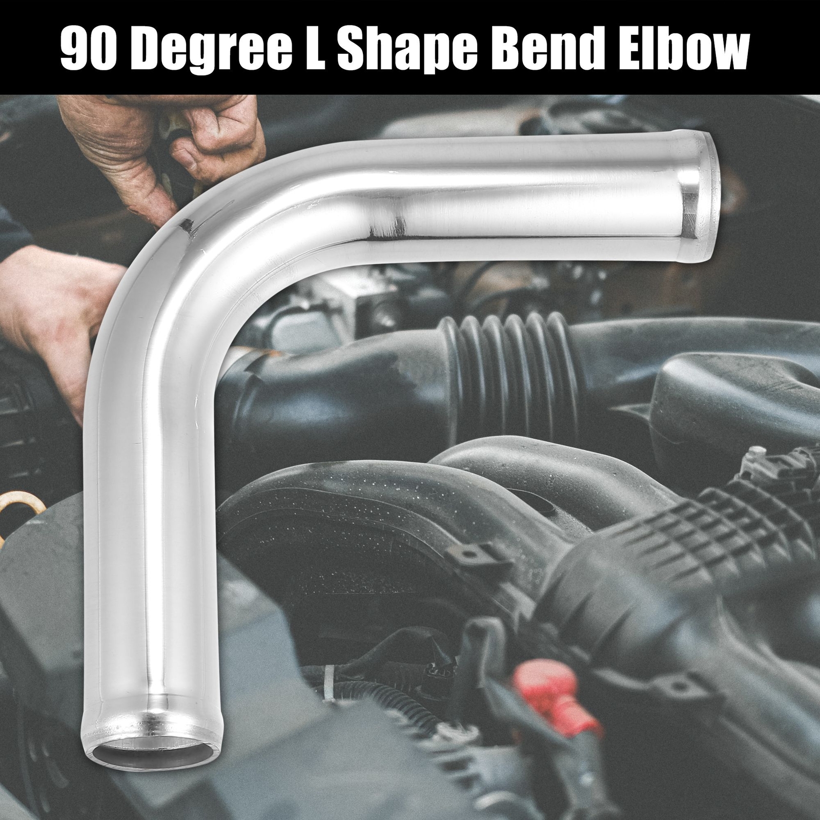 Air Intake Intercooler Pipe Aluminum Alloy Bend Tube OD 25mm-102mm 90 ...