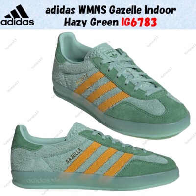 adidas WMNS Gazelle Indoor Hazy Green IG6783 Women's Size | eBay UK
