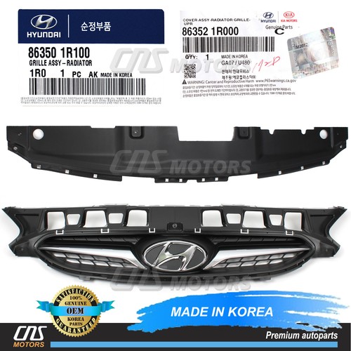 GENUINE Radiator Grille & Upper Cover for 2012-2014 Hyundai Accent ...