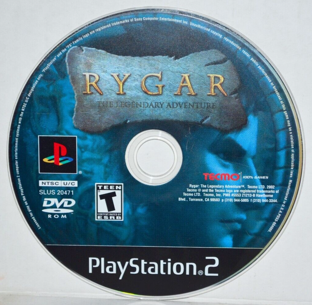Rygar: The Legendary Adventure (Sony PlayStation 2, 2002) PS2 Video ...