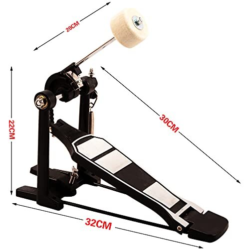 Bass Drum Pedal,Drum Pedal,Kick Drum Pedal with Hammer,Chain Drive Bass ...