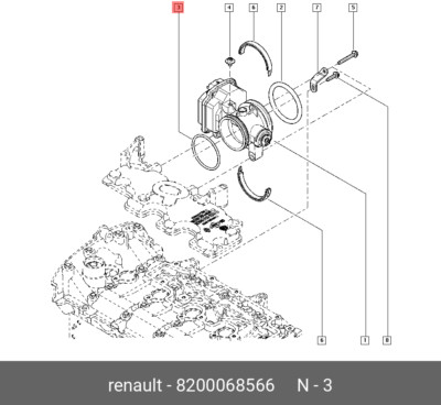 Genuine OE Spacer 8200068566 for Renault 82000-68566 | eBay