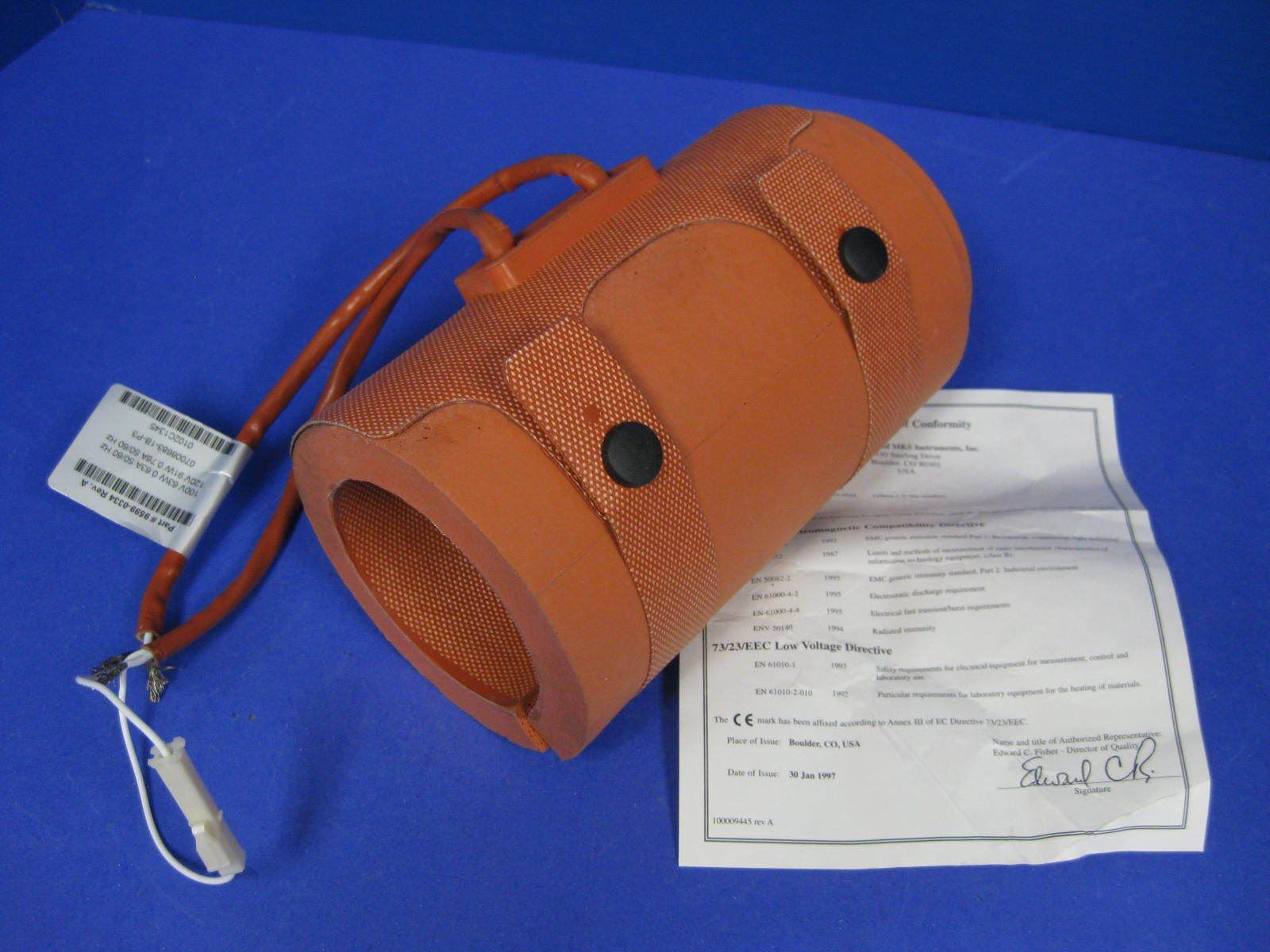 MKS HPS 9599-0334 Straight 7" Heater Jacket for 3” Diameter Vacuum Pipe ...