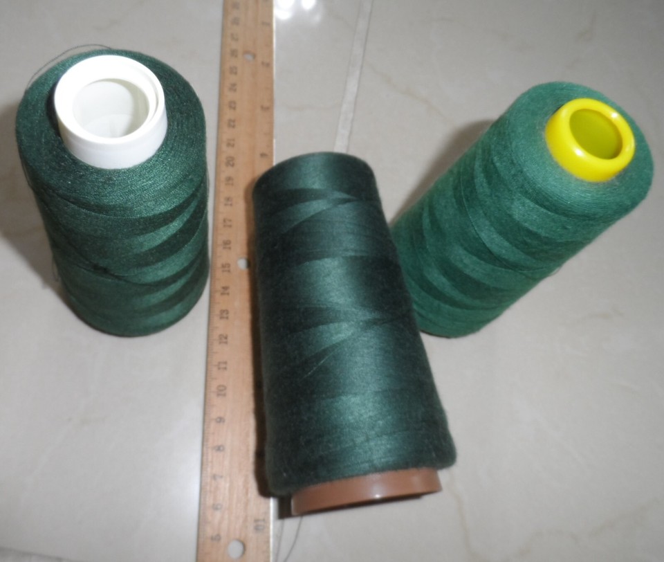 Serger Overlock Maxilock Thread Lot 4-3Pc Spool Black Swirl Navy Gray ...