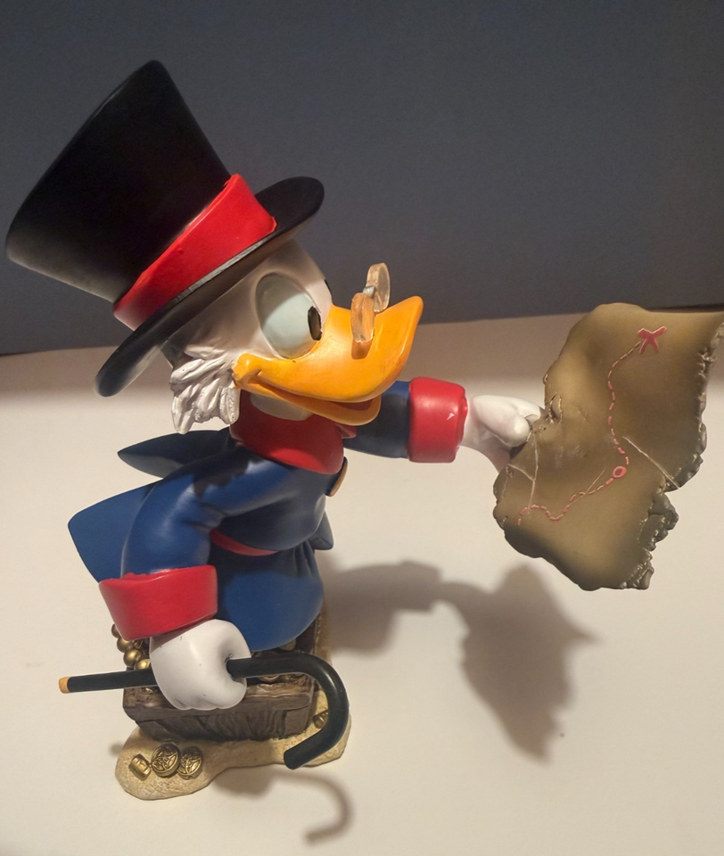 NEW Disney Showcase Uncle Scrooge McDuck Treasure Map 8" Bust ...