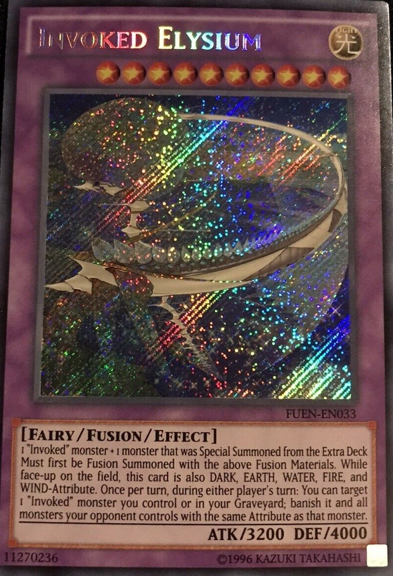 1x (NM) Invoked Elysium - FUEN-EN033 - Secret Rare - Unlimited Edition ...