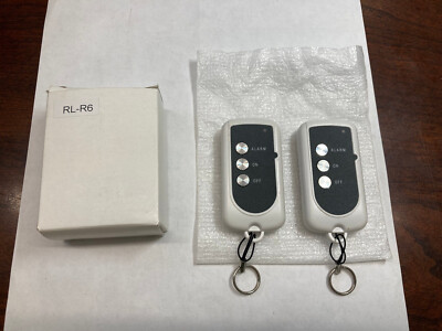 2PK REMOTE CONTROL FOBS for WIRELESS AUTO-DIAL ALARM SYSTEM #SB-RL-R6 ...