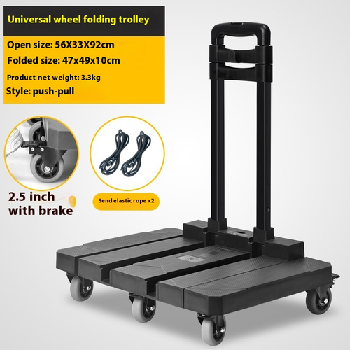 Handy Handling Trolley Porter Folding Grocery Shopping Cart Small ...