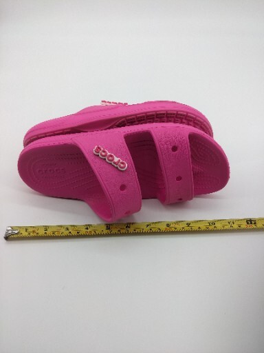 Womens Crocs - Two Straps Classic Slide Rubber Sandal… - Gem