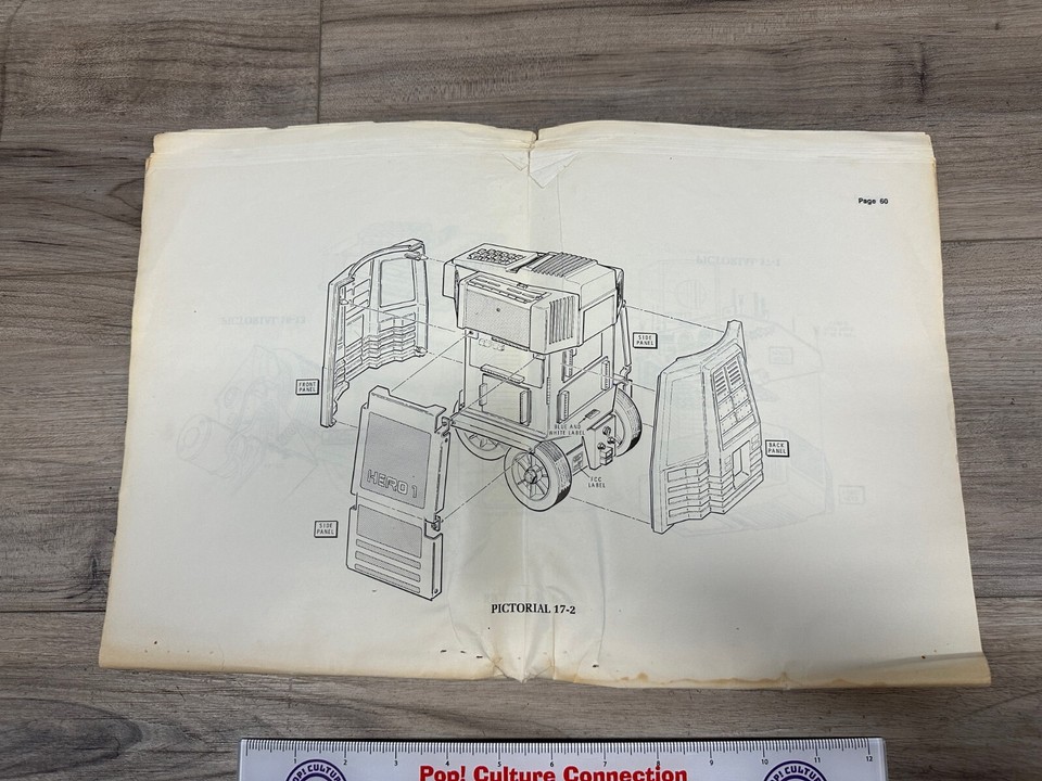 Vintage Heathkit Zenith ET-18 Robot HERO Schematic Illustration Booklet ...