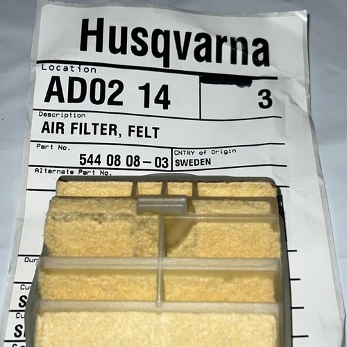 Genuine OEM Husqvarna 544080803 Air Filter Felt Fits 445 450 | eBay