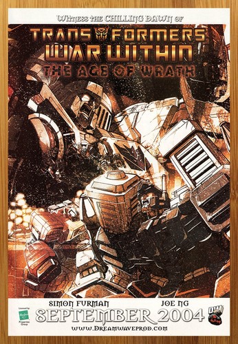 2004 Dreamwave Comics Transformers War Within Print Ad/Poster Megatron ...