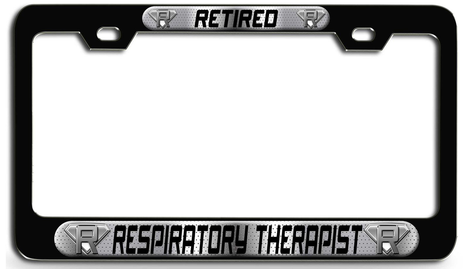 RETIRED RESPIRATORY THERAPIST Career Steel License Plate Frame | eBay