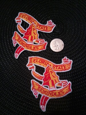(2) FSU FLORIDA STATE SEMINOLES Vintage Embroidered Iron On Patches ...