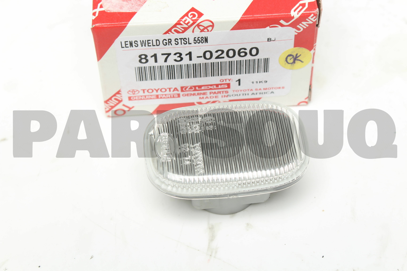 8173102060 Genuine Toyota LENS, SIDE TURN SIGNAL LAMP, RH/LH 81731 ...