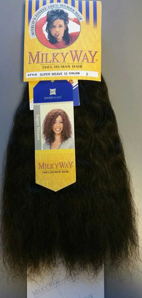 Milky Way 100% Human Hair for Weaving SUPER WEAVE WET & WAVY | eBay