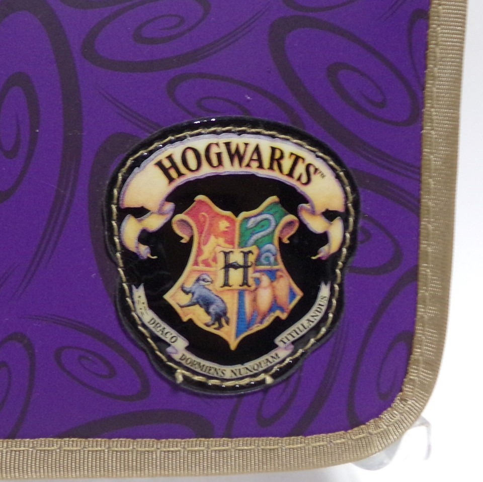 Harry Potter Magic Pencil Case Hogwarts Purple Zipper Vintage 2001 ...
