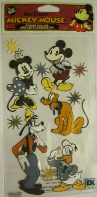 Vintage Disney Mickey Mouse and Friends Stickers EK SUCCESS - NEW ...