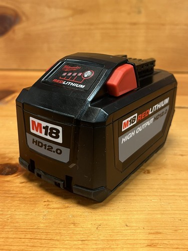 Milwaukee M18 RedLithium 48-11-1812 High Output HD12.0 Genuine Battery ...
