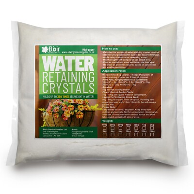 Water Retaining Crystals/Absorbent Granule Moisture Gel for Plant Pots ...