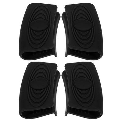 4 Pcs Silicone Insulated Pot Handle Cover Anti-scalding Pan Covers Grip ...